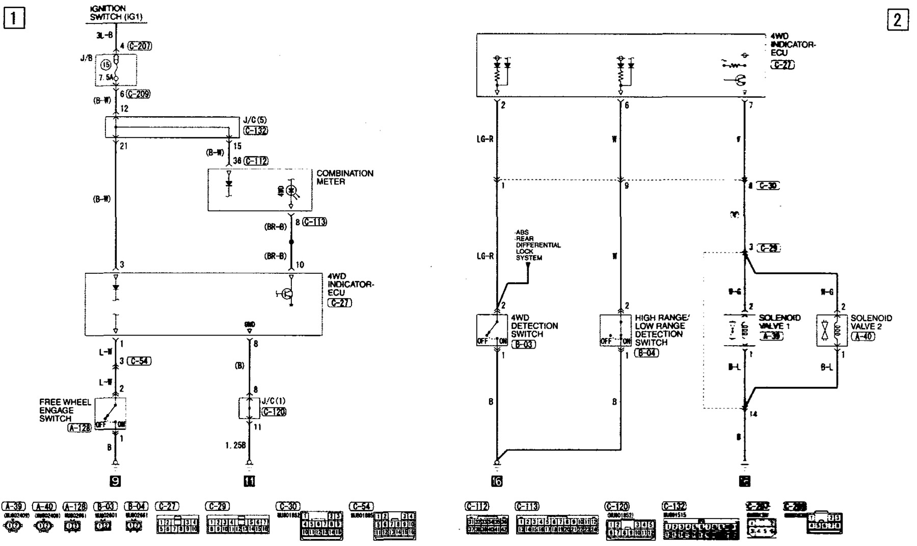 Схема трансмиссии «EASY SELECT 4WD» (Мицубиси L200 4, 2005-2014, дизель ...
