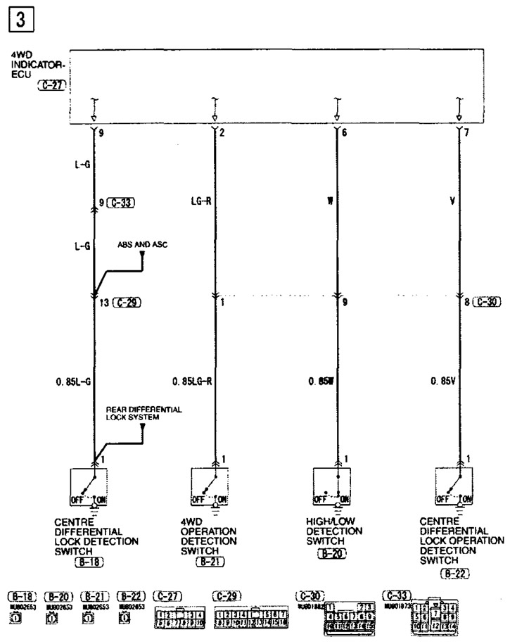 Transmission diagram «SUPER SELECT 4WD» (Mitsubishi L200 4, 2005-2014 ...