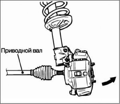 Removal and installation the wheel drive shaft assembly (Mitsubishi ...